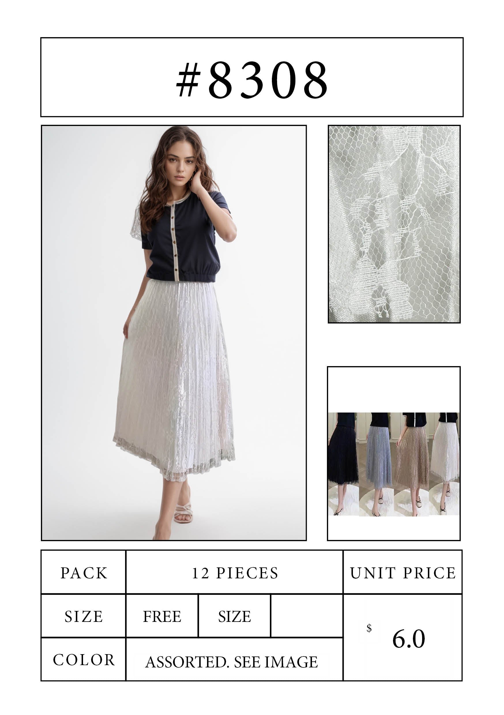 Style: #006Package Unit: 12 pc/ pack. 72pc/caseSizes: One Size Fits ...