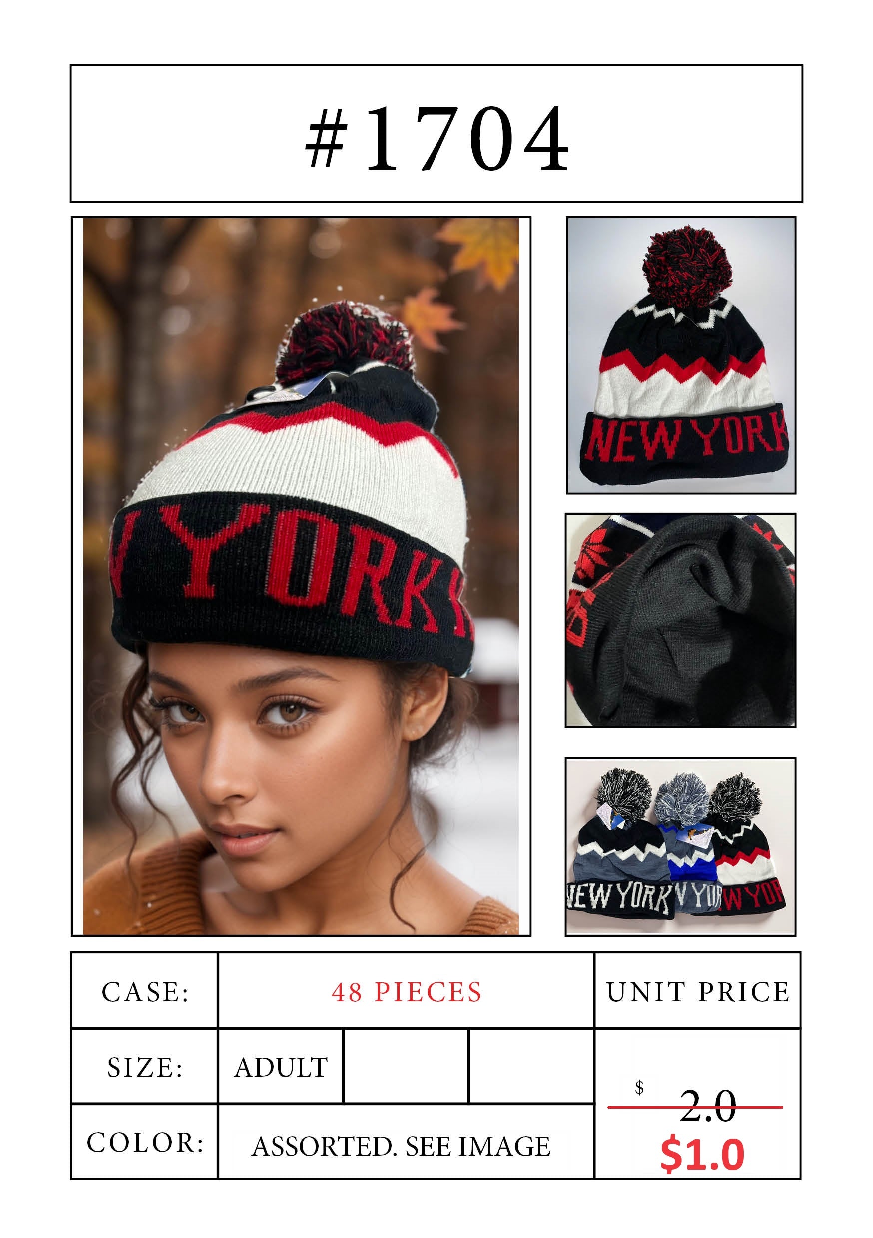 1704 Winter Hat - Sale – Ptwfashion.com