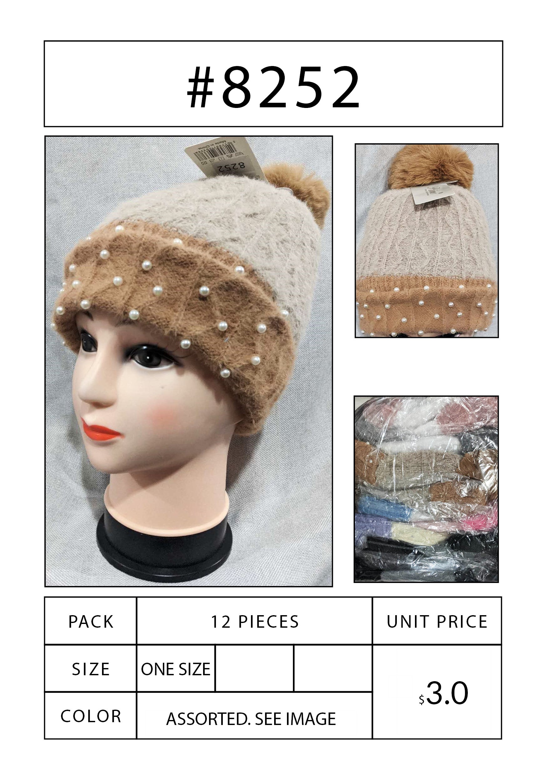#8252 Winter Hat – Ptwfashion.com