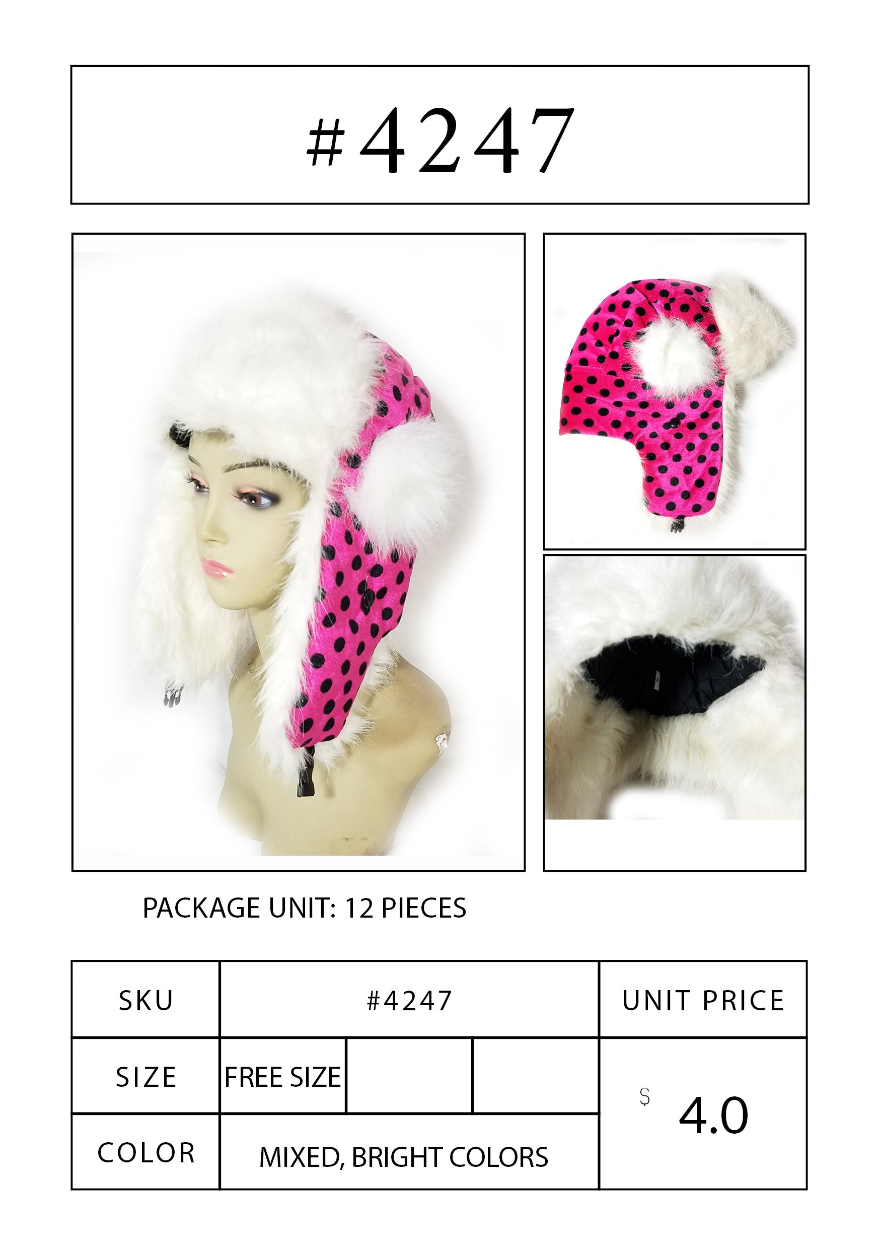 #4247 Winter Hat – Ptwfashion.com